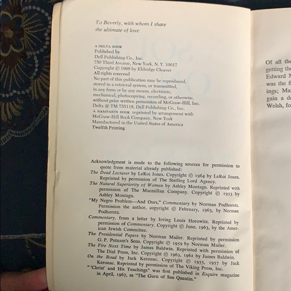 Accents | Vintage Soul On Ice By Eldridge Cleaver Book | Poshmark